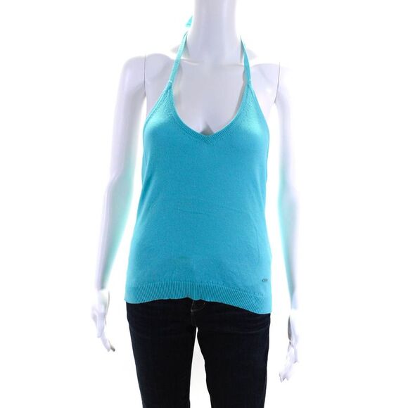 Emilio Pucci | Tops | Emilio Pucci Womens Open Back Knit Halter Top ...